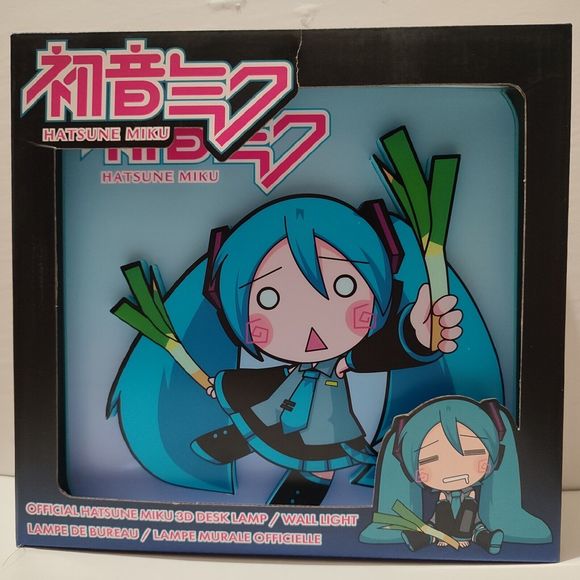 Numskulldesigns | Accents | Hatsune Miku 3d Desk Lamp Wall Light ...